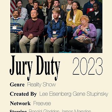 "Jury Duty Poster" Sticker for Sale by tlee322 | Redbubble