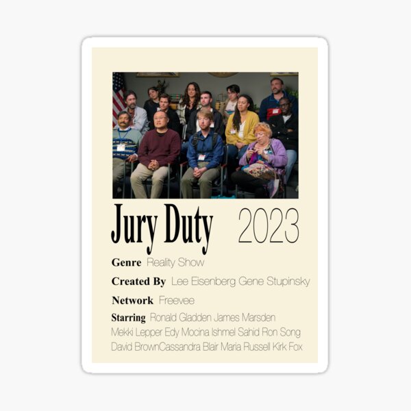 "Jury Duty Poster" Sticker for Sale by tlee322 | Redbubble