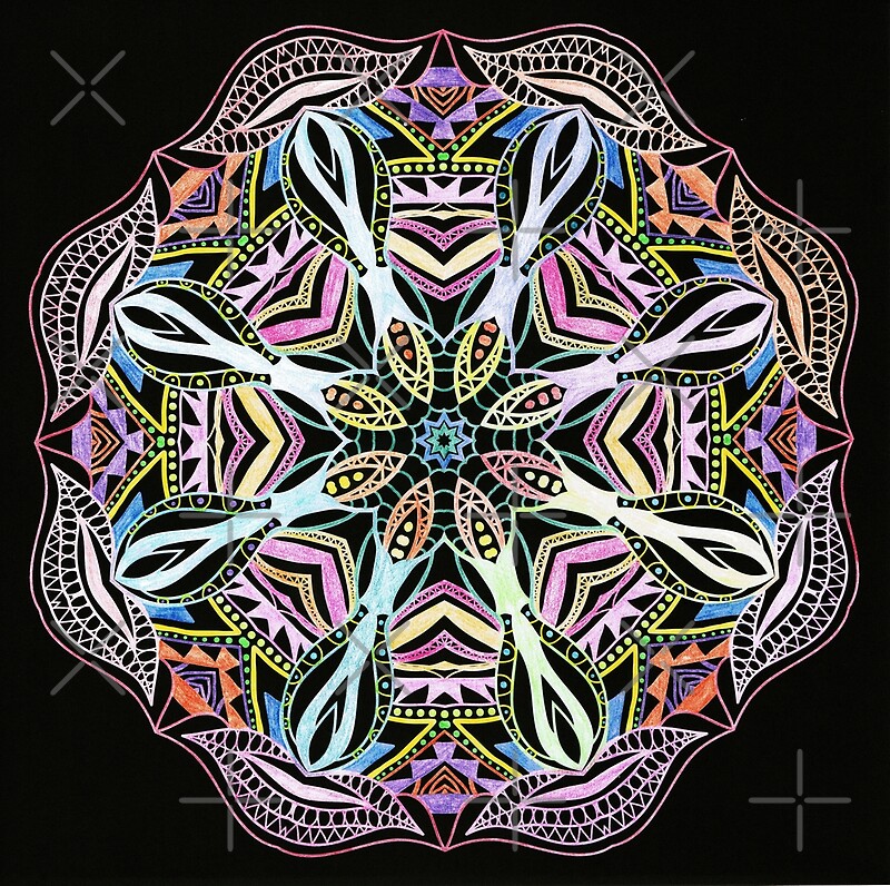 "Reverse mandala" by LittleUki | Redbubble