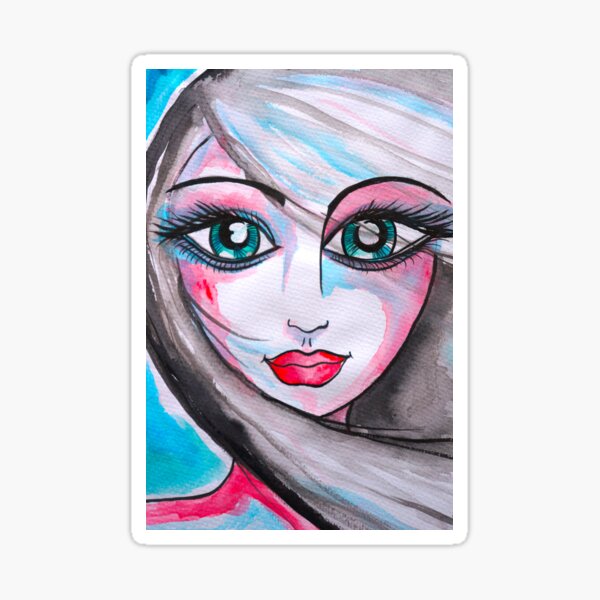 "Eyes wide Open" Sticker by MarleyArt123 | Redbubble