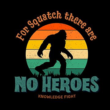 "Knowledge Fight Squatch" Sticker for Sale by lemontentacle | Redbubble