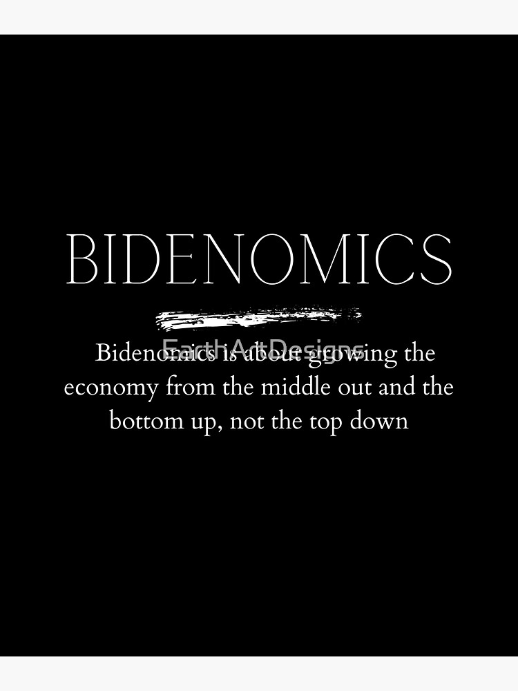"Bidenomics White Text Democratic Political Design" Sticker for Sale by ...