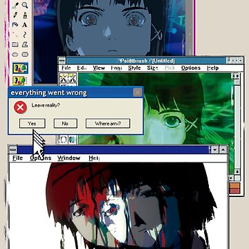 "Lain windows edit" Sticker for Sale by Yunnapretty | Redbubble