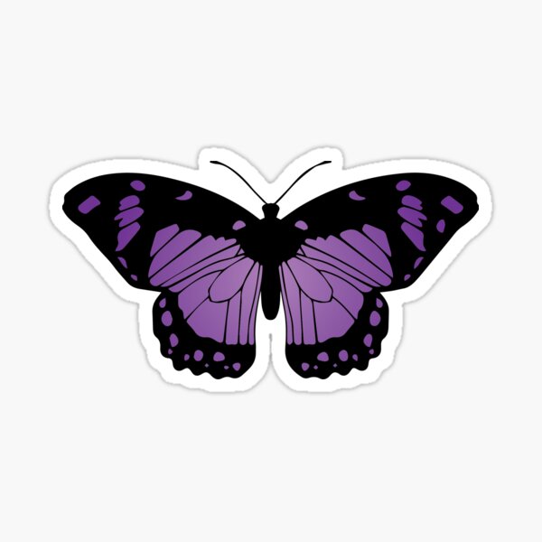 "Beautiful Purple Butterfly" Sticker for Sale by Stickerfy1 | Redbubble