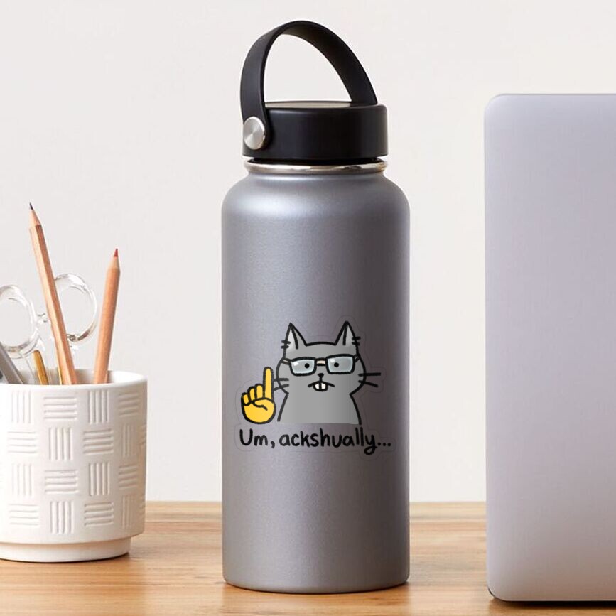 "Nerd cat" Sticker for Sale by Eunana | Redbubble