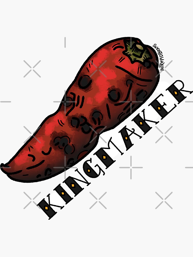 Kingmaker” Flash Tattoo" Sticker for Sale by IntrepidBeans | Redbubble