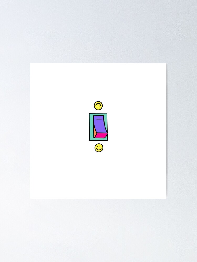 "Smiley face switch" Poster for Sale by Sunfuncc | Redbubble