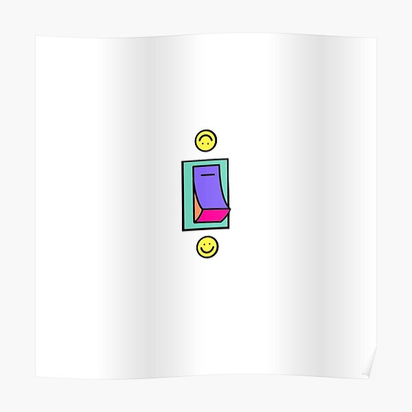 "Smiley face switch" Poster for Sale by Sunfuncc | Redbubble