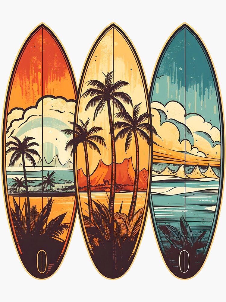 "beach surf summer pack, summer full of surfing" Sticker for Sale by ...