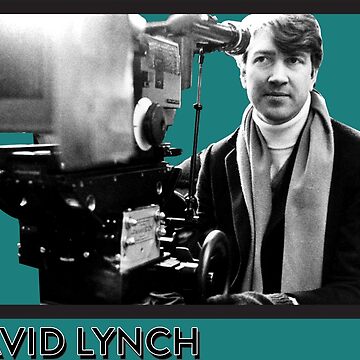 "A young David Lynch behind the camera (with name)" Sticker for Sale by ...