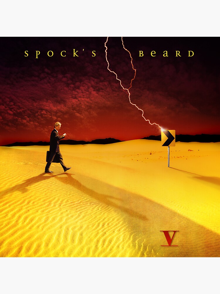 "Spock's Beard "V" album cover" Sticker for Sale by RealNealMorse ...