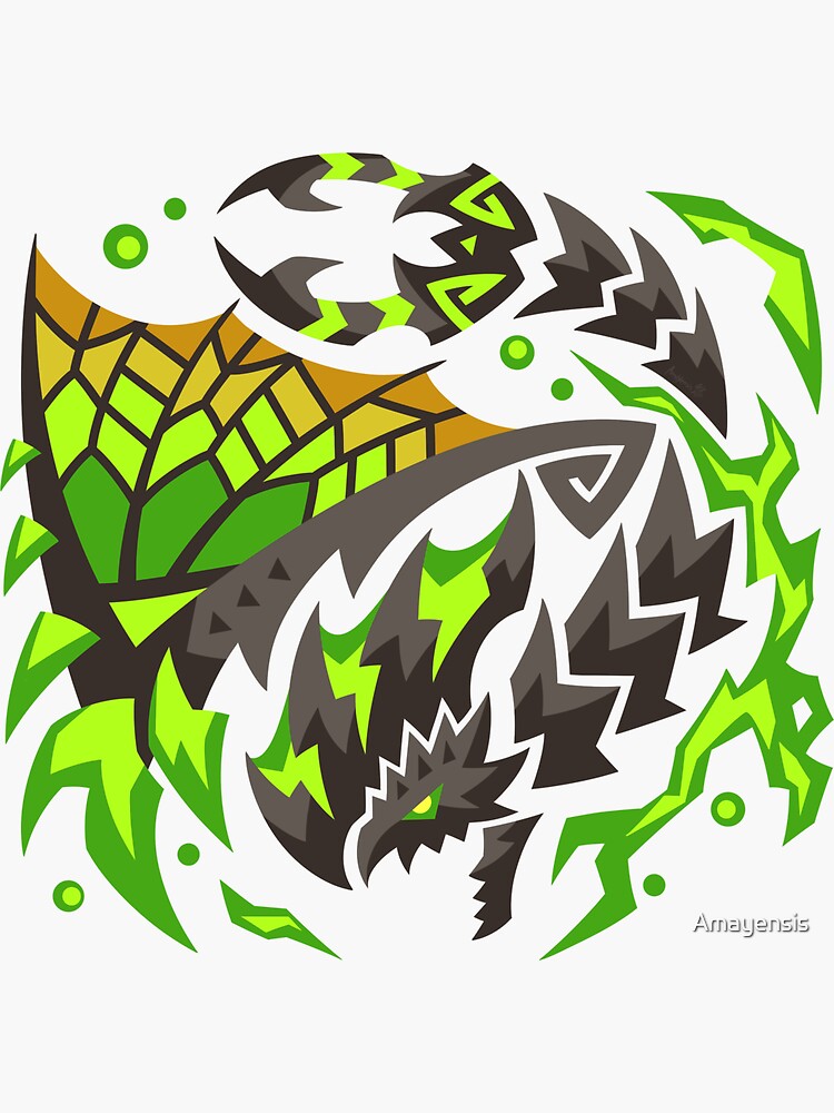 "Astalos tribal design - Monster Hunter" Sticker for Sale by Amayensis ...