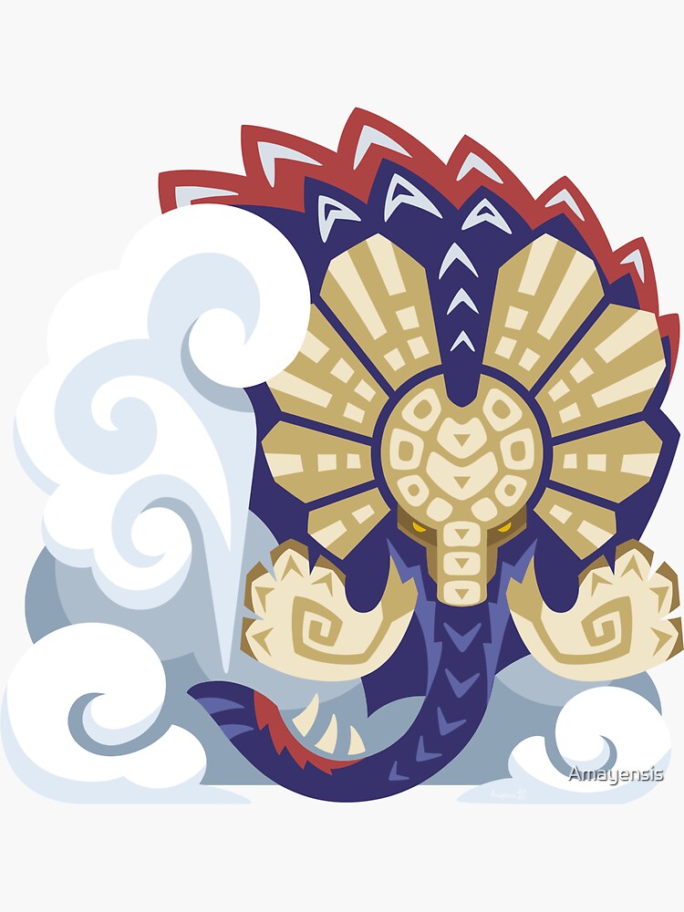 "Gammoth tribal design - Monster Hunter" Sticker for Sale by Amayensis ...