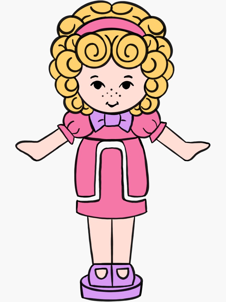 "Polly Pocket " Sticker for Sale by SiaDoodit | Redbubble