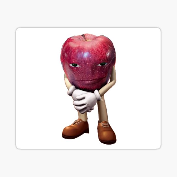 "Cool Apple man " Sticker for Sale by adrian122623 | Redbubble