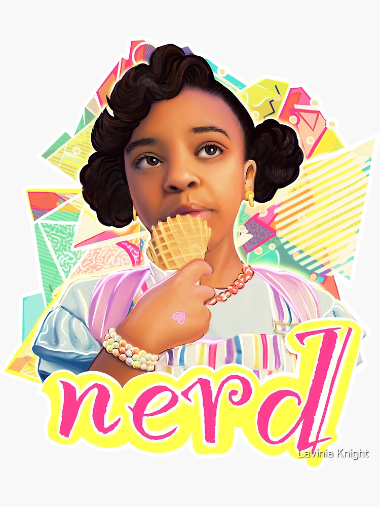"Erica Sinclair "NERD", Stranger Things fanart, season 3" Sticker for ...