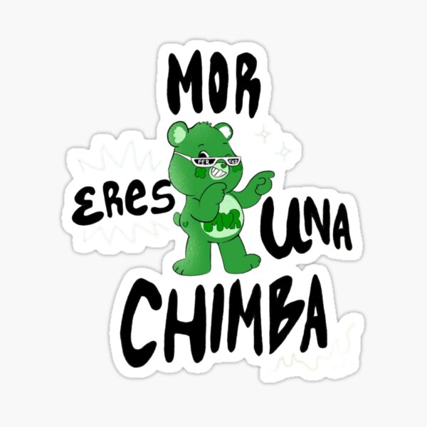 Pegatina con la obra «Osito ferxxo(verde)» de jesubol9 | Redbubble