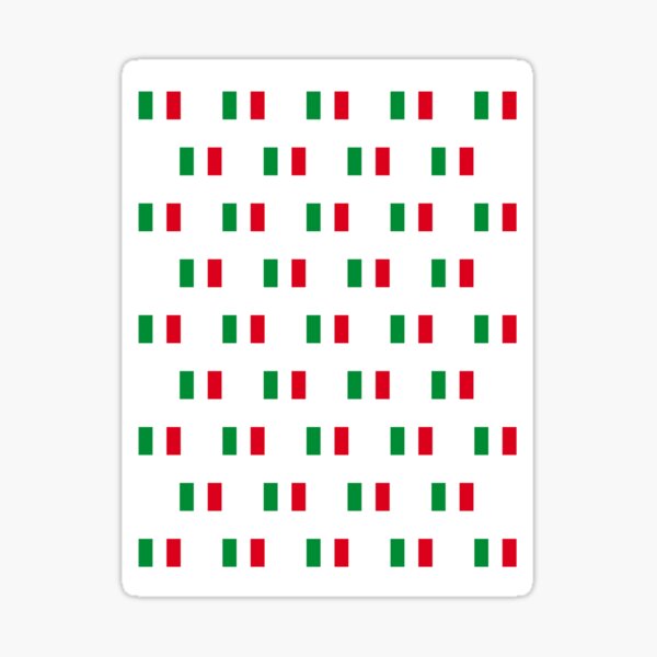 "Flag of Italy pattern" Sticker for Sale by Alma-Studio | Redbubble
