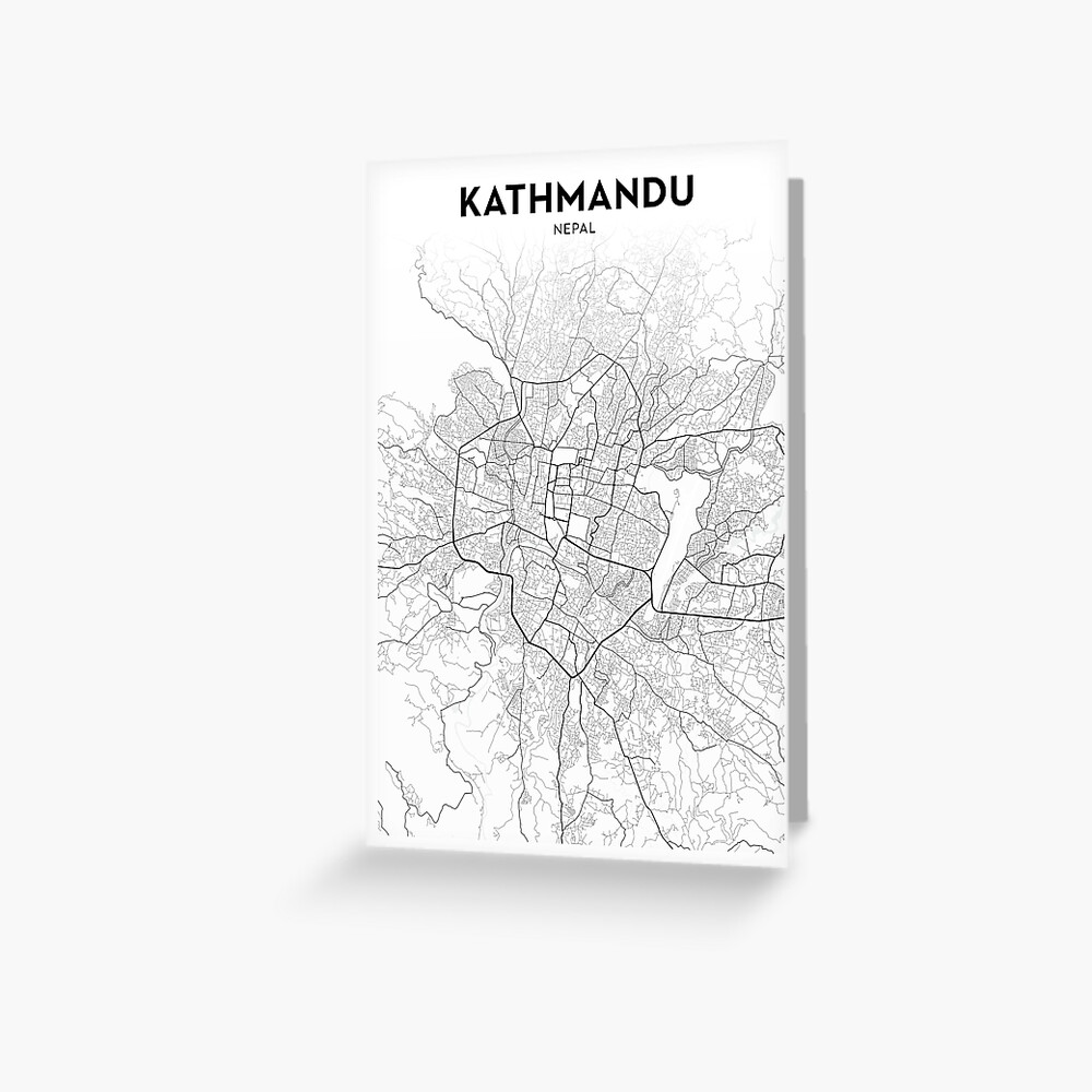 "Kathmandu City Map" Poster for Sale by OrtaMaps | Redbubble