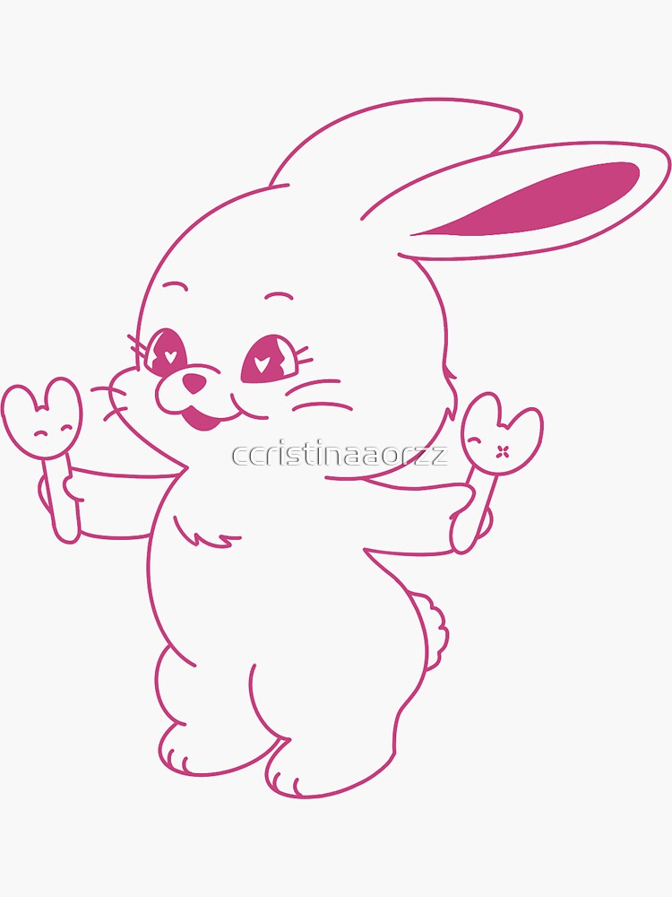 "New Jeans Bunny (Pink Edition)" Stickerundefined by ccristinaaorzz ...