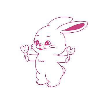 "New Jeans Bunny (Pink Edition)" Stickerundefined by ccristinaaorzz ...