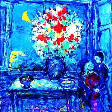 "Marc Chagall Blue Art" Poster for Sale by lyndamiley | Redbubble