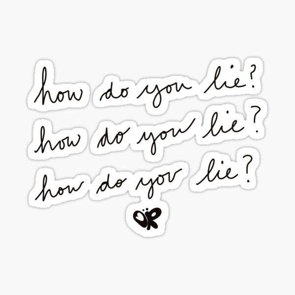How Do You Lie Vampire Sticker For Sale By Lorainedraws Redbubble