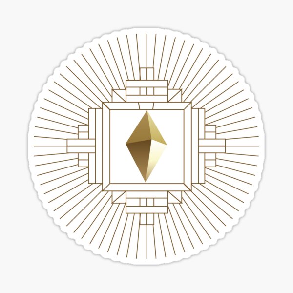 "Elegant Golden Diamond Nugget " Sticker for Sale by DownloadArt ...