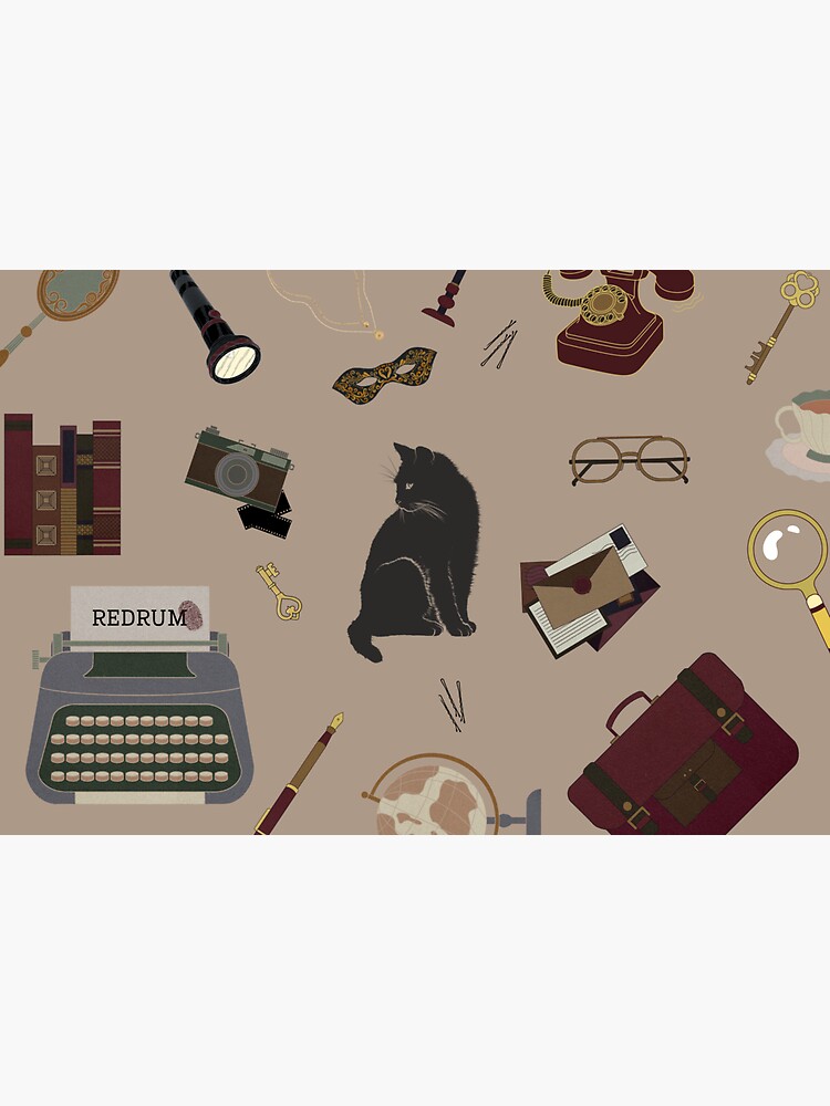 "Mystery Detective" Sticker for Sale by mysteryblackcat | Redbubble