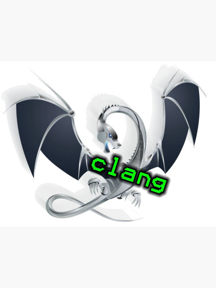 "metal dragon of clang, a C language family frontend for LLVM" Sticker ...