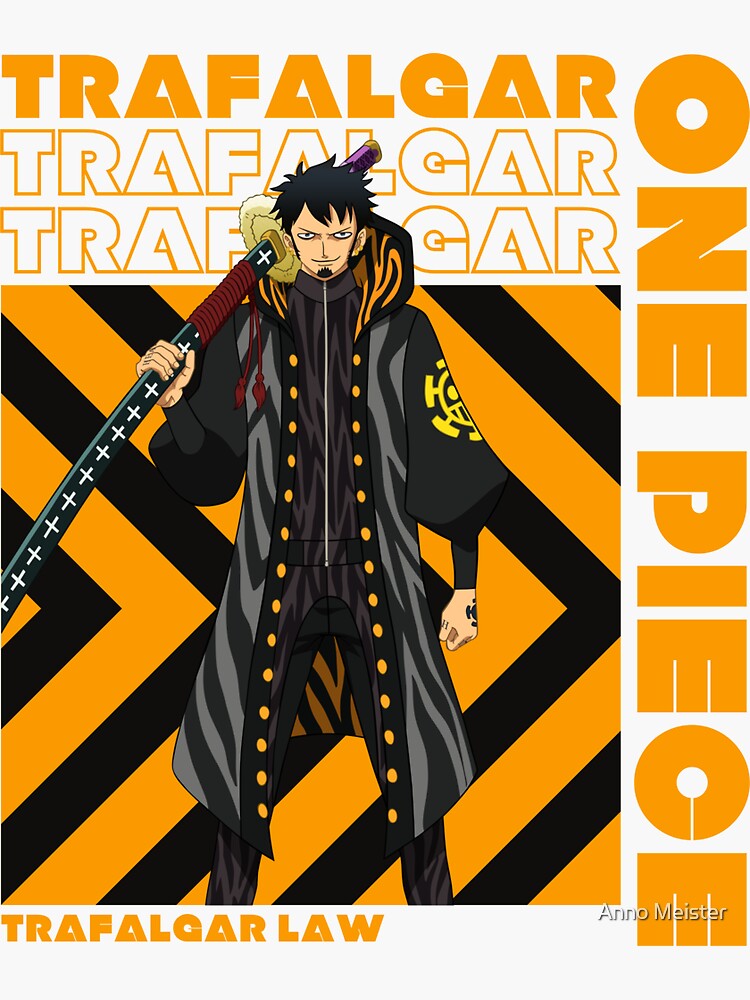 "Trafalgar what a nice cloak" Sticker for Sale by AnnoMeister | Redbubble