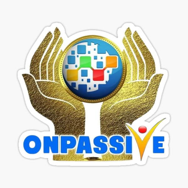 "ONPASSIVE" Sticker for Sale by covid50 | Redbubble
