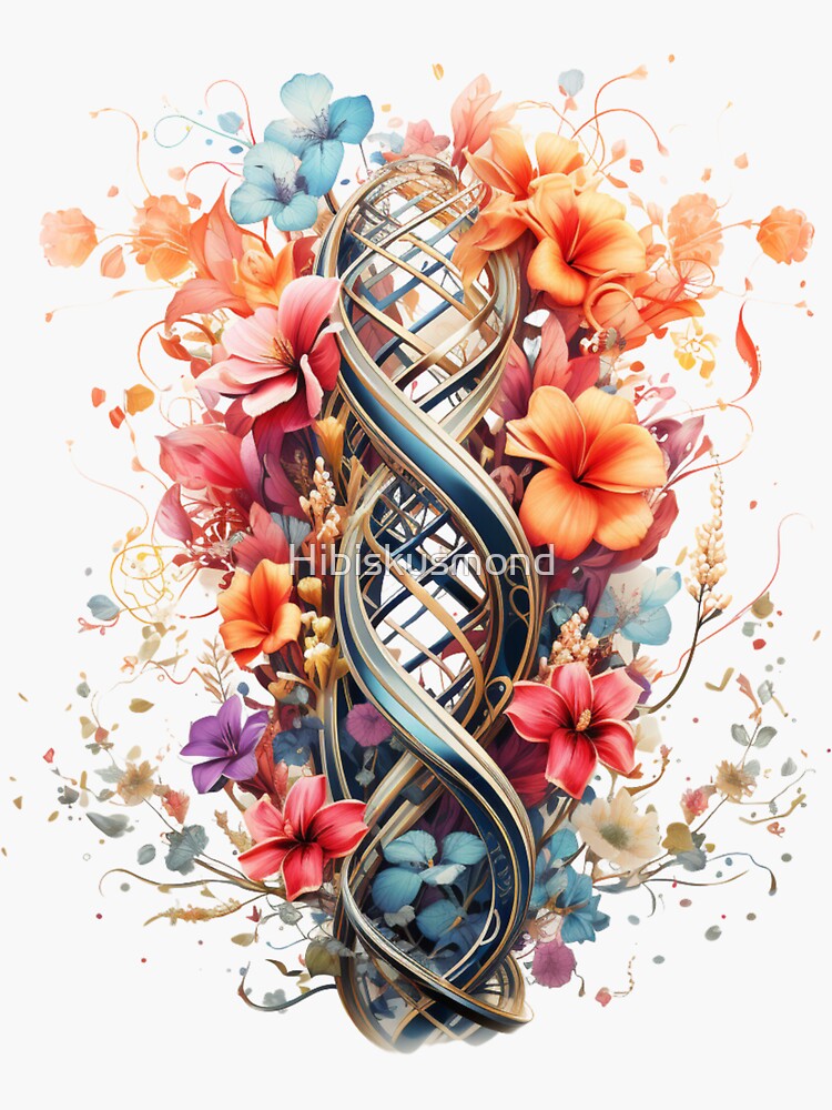 "The Fusion of Science and Nature: Floral-inspired Graphic DNA ...