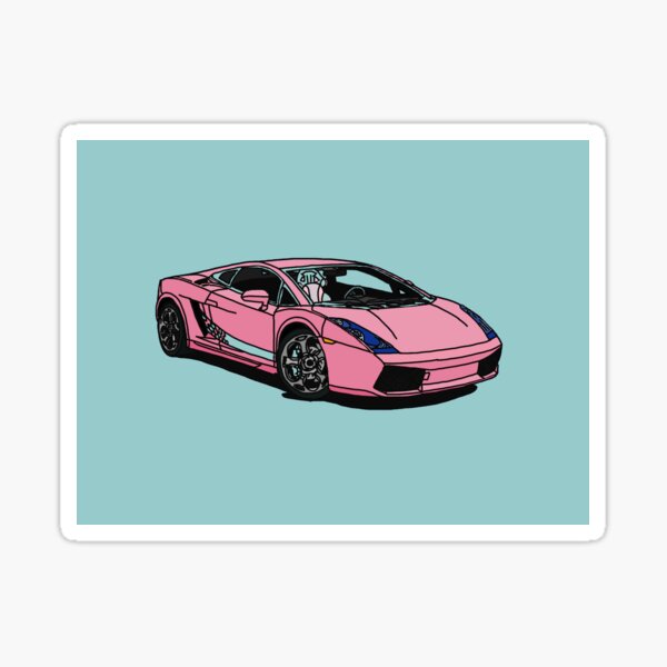 "Simple Drawn Gallardo" Sticker for Sale by DodgeDoodle21 | Redbubble