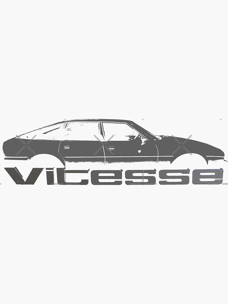 "Rover SD1 Vitesse 1980s classic car block side and logo" Sticker for ...