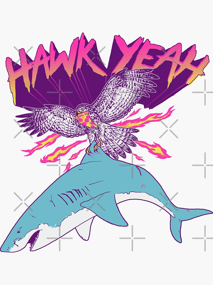 "Hawk Yeah" Sticker by wytrab8 | Redbubble