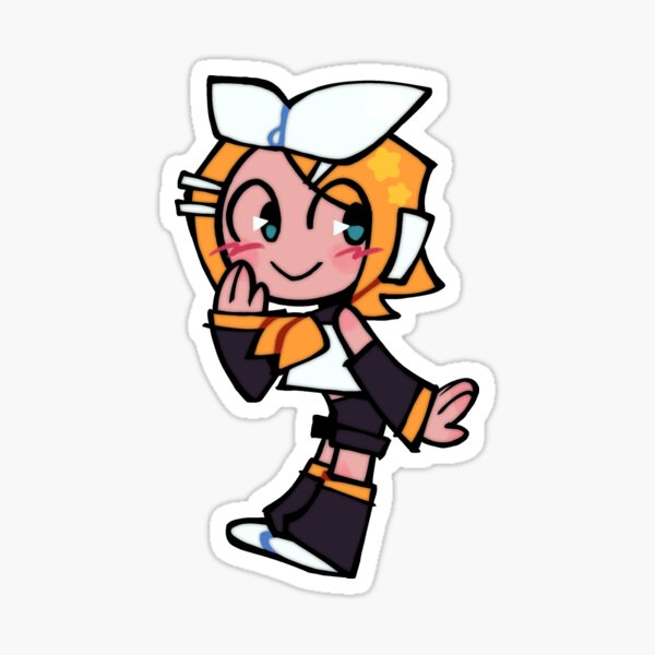 "Kagamine Rin Chibi" Sticker by Domny | Redbubble