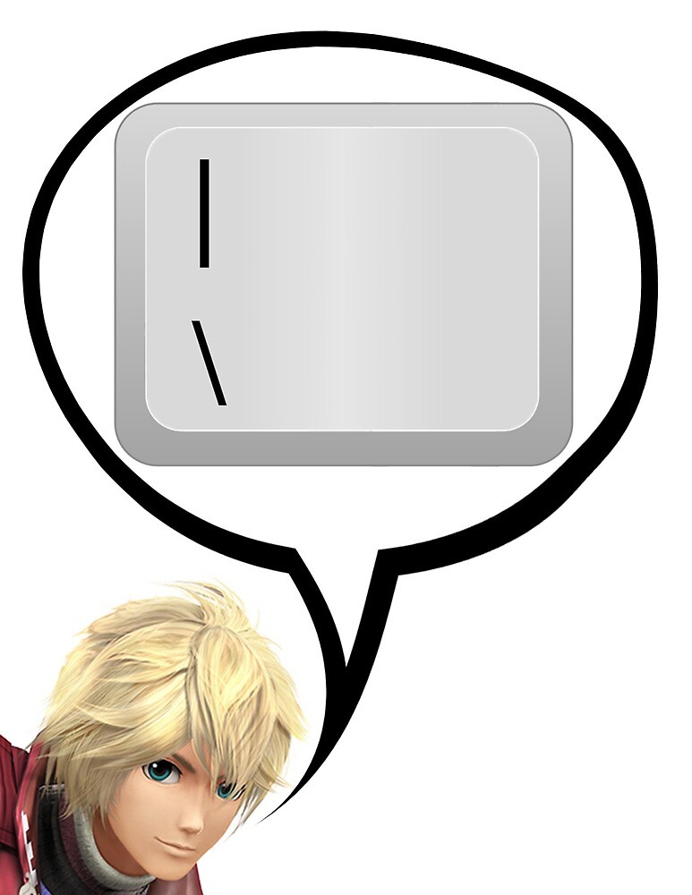 "Shulk Backslash!" by CafeinatedRoman | Redbubble