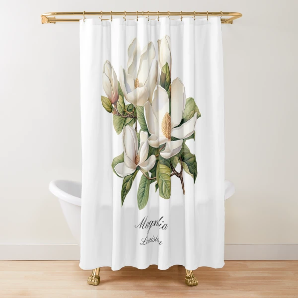 Louisiana State Flower Magnolia Shower Curtain