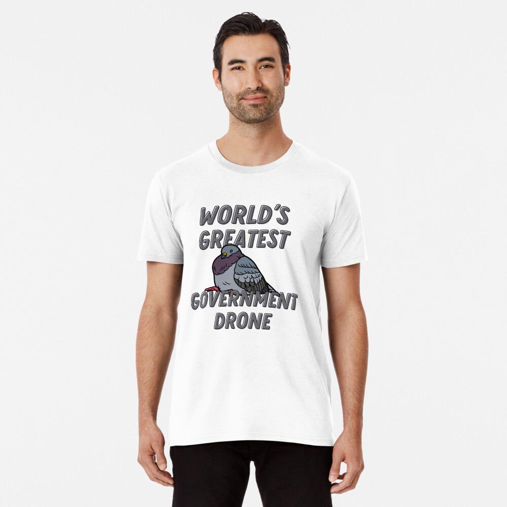 "world's greatest government drone pigeon spy " Sticker for Sale by ...