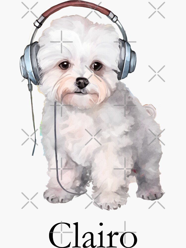 "Clairo inspired dog hoodie merch design" Sticker for Sale by ...