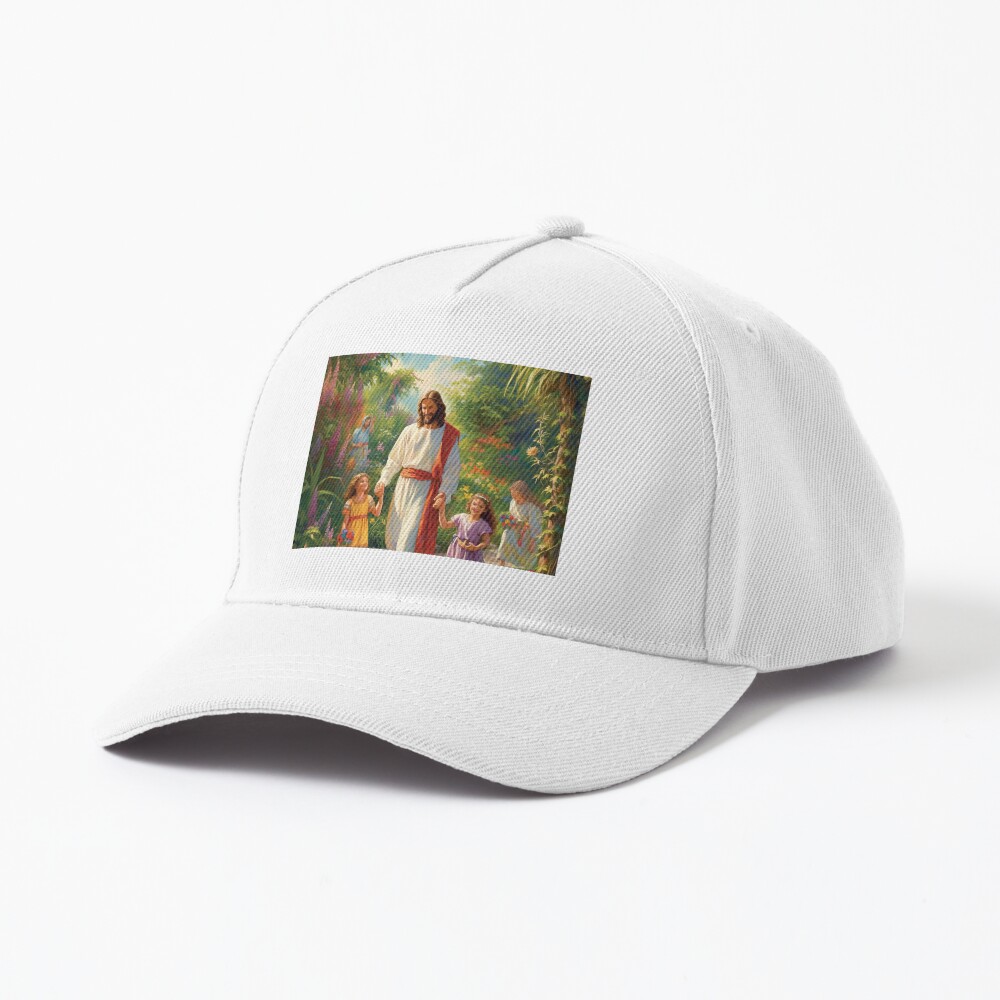 "Jesus Walking with Children - 1" Art Print for Sale by HeavenGalleria ...