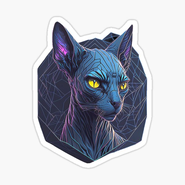 "Cyberpunk Sphinx" Sticker for Sale by Minpadesign | Redbubble
