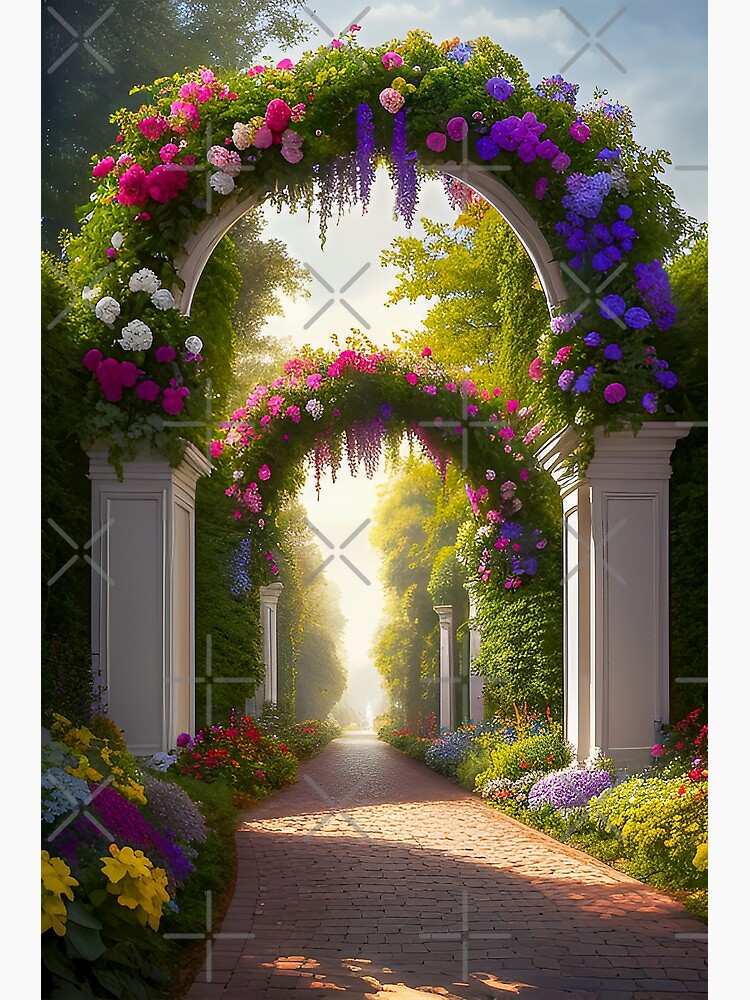 "Beautiful Garden Arch - Path with Stunning Looking Flowers and ...