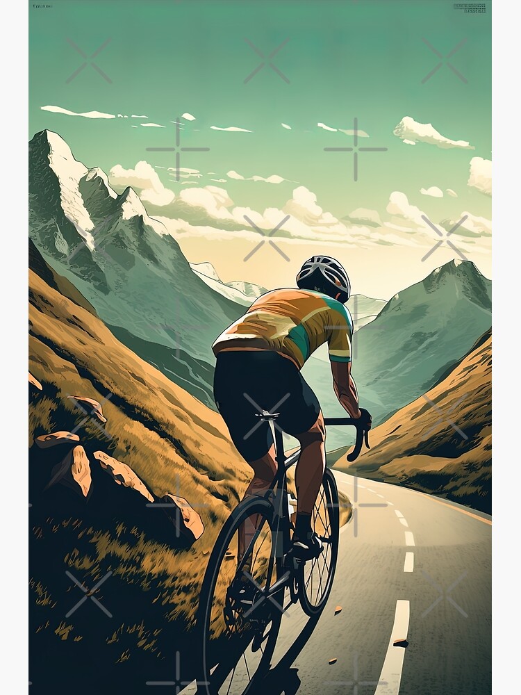 "Road Cyclist Training" Poster for Sale by Juliascutecornr | Redbubble