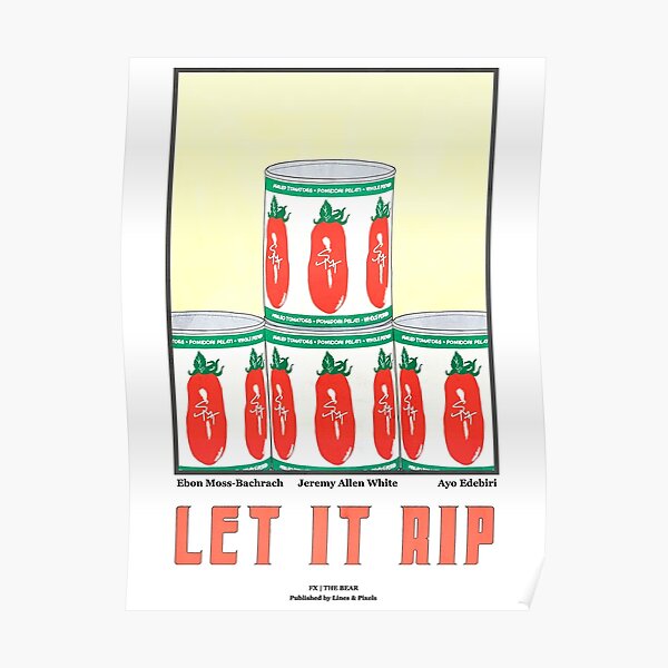 "The Bear Let It Rip" Poster for Sale by KGaleCO | Redbubble