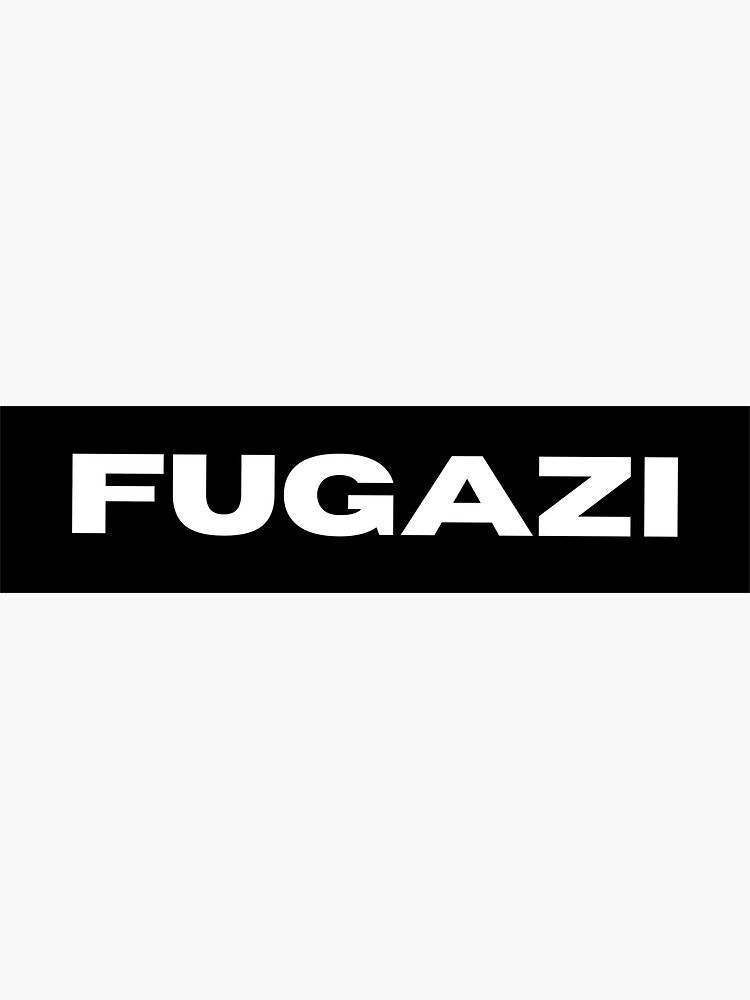"Fugazi" Sticker for Sale by festivalzone | Redbubble