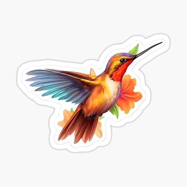 "Beautiful hummingbird" Sticker for Sale by abmkf | Redbubble
