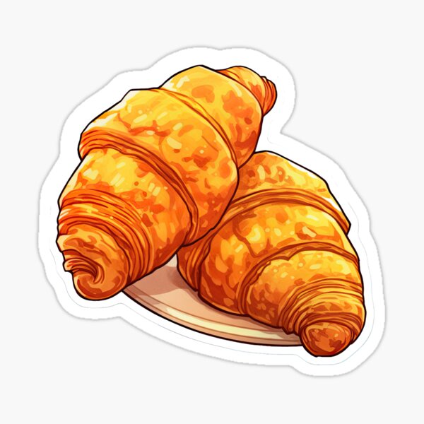 "French croissants" Sticker for Sale by abmkf | Redbubble