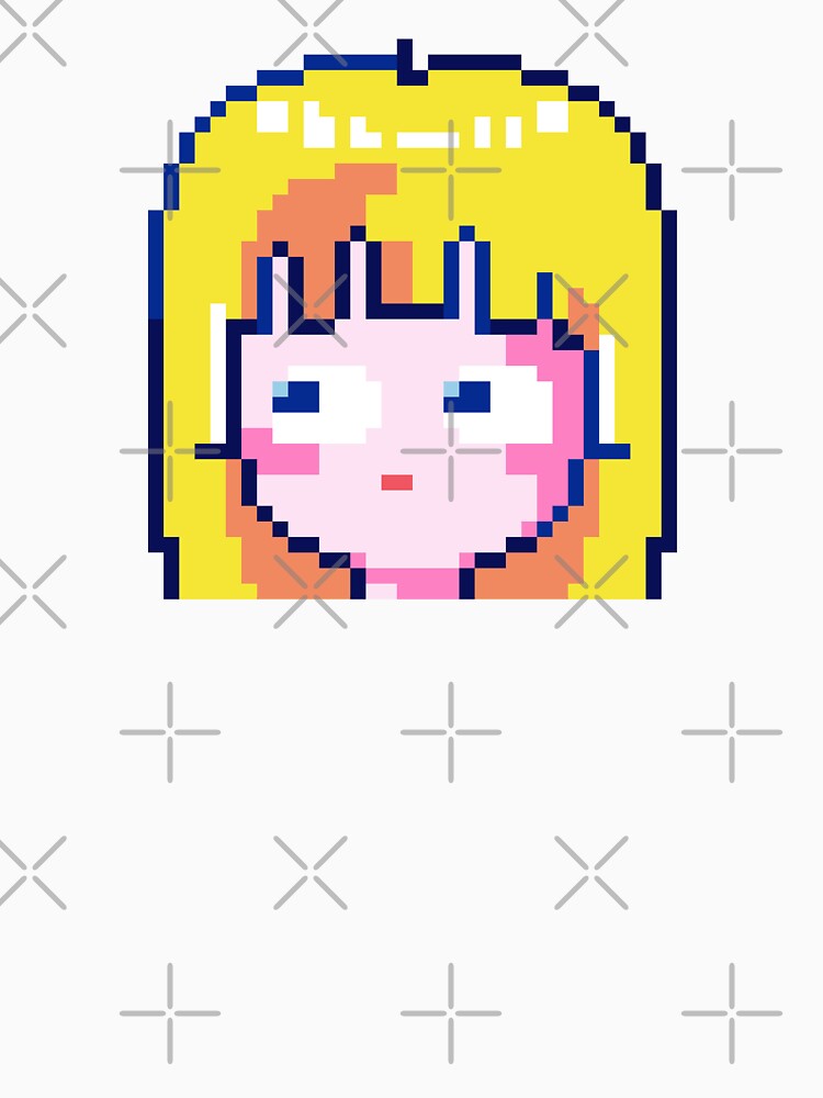 "Cute Anime Girl Flushed Face Pixel Art Emoji" Essential T-Shirt for ...